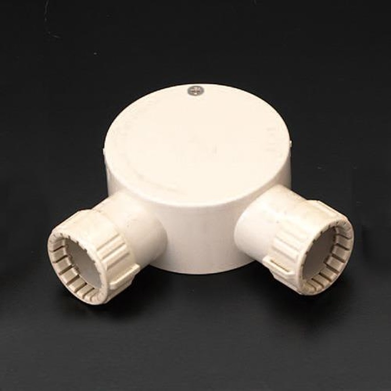 エスコ EA940CS-64 φ22mm露出ボックス(フレキ管用/L型2方向) 1個（ご注文単位1個）【直送品】 包装用品・店舗用品の通販 シモジマ