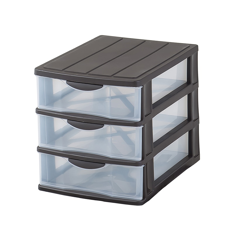 JEJアステージ チェスト フロンテミニ A4 浅3段 ダークブラウン 1個（ご注文単位8個）【直送品】 包装用品・店舗用品の通販 シモジマ