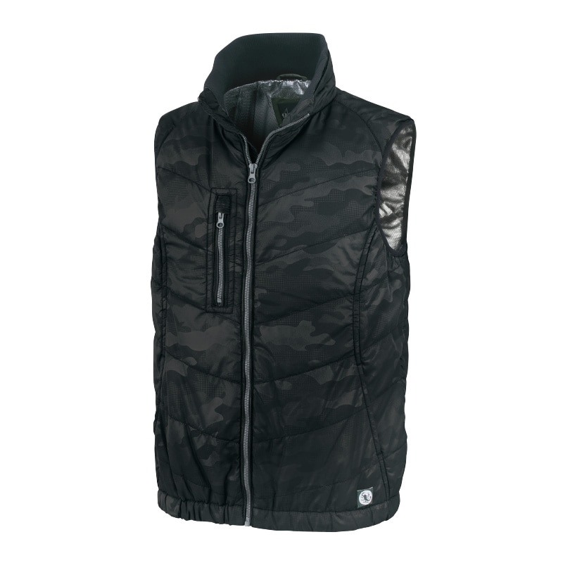 tASkfoRce 中綿エンボスベスト クロ L 01099 1枚（ご注文単位1枚）【直送品】 包装用品・店舗用品の通販 シモジマ