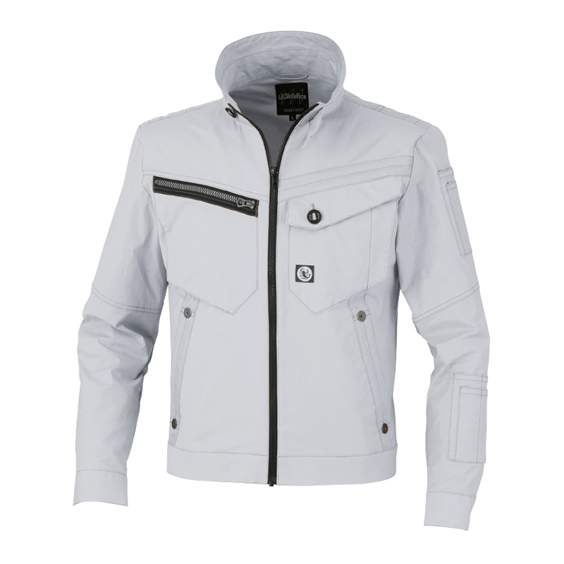 tASkfoRce 長袖ブルゾン シルバー 5L 01221 1枚（ご注文単位1枚）【直送品】 包装用品・店舗用品の業務用通販 シモジマ公式