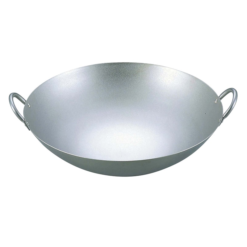 EBM 純チタン 超軽量 中華両手鍋 36cm 1個（ご注文単位1個）【直送品】 包装用品・店舗用品の通販 シモジマ