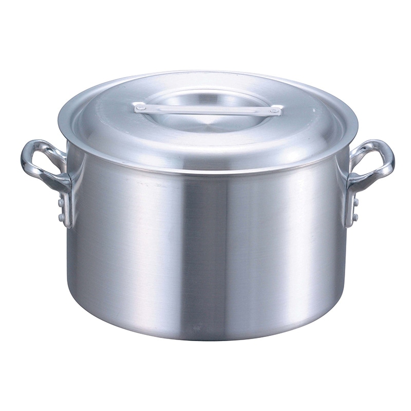 EBM アルミ プロシェフ 半寸胴鍋（目盛付）42cm 1個（ご注文単位1個）【直送品】 包装用品・店舗用品の通販 シモジマ