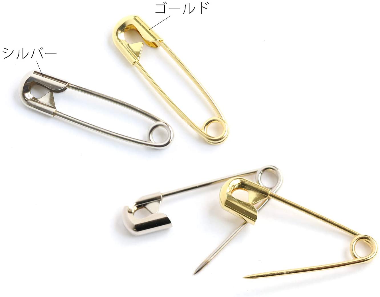 日本紐釦貿易 MERZEN スナッピン 安全ピン シルバー 31mm 1000本 AC112-2 （ご注文単位1束）【直送品】 包装用品・店舗用品の業務用通販 シモジマ公式