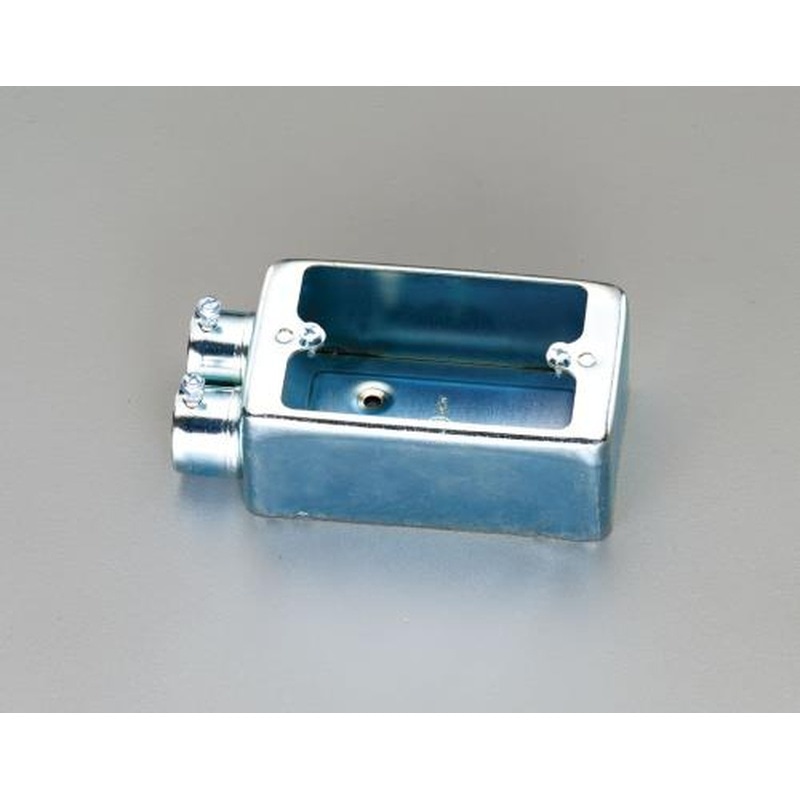 エスコ EA940CS-13 E19露出スイッチボックス(同一2方出) 1個（ご注文単位1個）【直送品】 包装用品・店舗用品の業務用通販 シモジマ公式