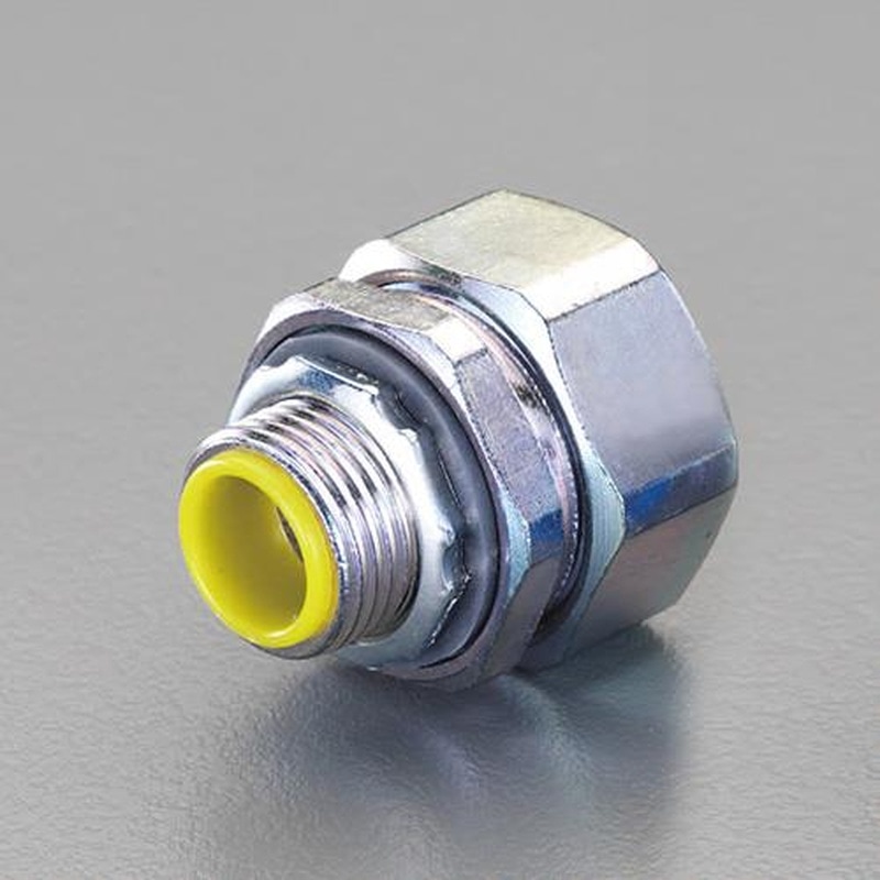 エスコ EA947SD-6 3/4”xCTC25ボックス接続コネクター(ストレート/薄鋼用) 1個（ご注文単位1個）【直送品】 包装用品・店舗 ...