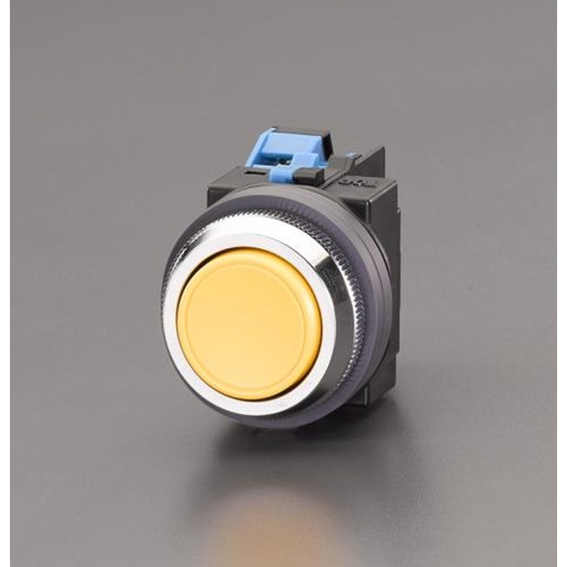 エスコ EA940D-1YA 1a/30mm押しボタンスイッチ(平型/黄) 1個（ご注文単位1個）【直送品】 包装用品・店舗用品の通販 シモジマ