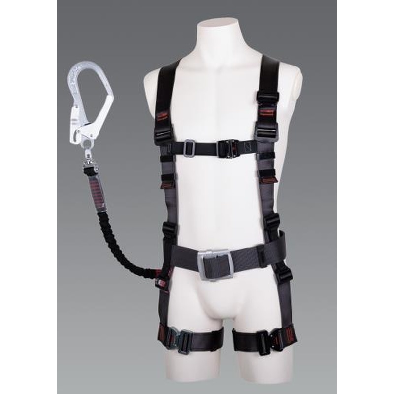 エスコ EA998FF-43 墜落制止用器具(フルハーネス/伸縮式ランヤード付) 1個（ご注文単位1個）【直送品】 包装用品・店舗用品の通販 シモジマ