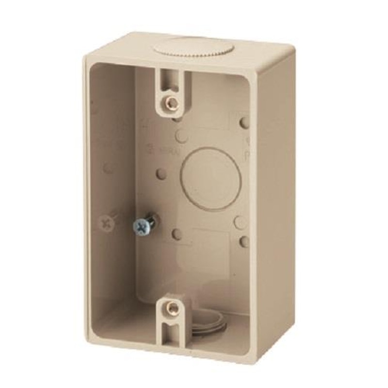 エスコ EA940CS-175 φ22mm露出ボックス(VE管用/1方向)ベージュ 1個（ご注文単位1個）【直送品】 包装用品・店舗用品の通販 シモジマ