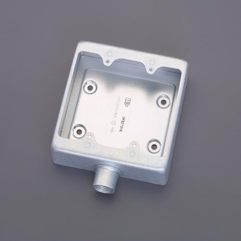 エスコ EA940CS-701 C19[2個用]露出スイッチボックス(1方出/薄鋼用) 1個（ご注文単位1個）【直送品】 包装用品・店舗用品の通販 シモジマ