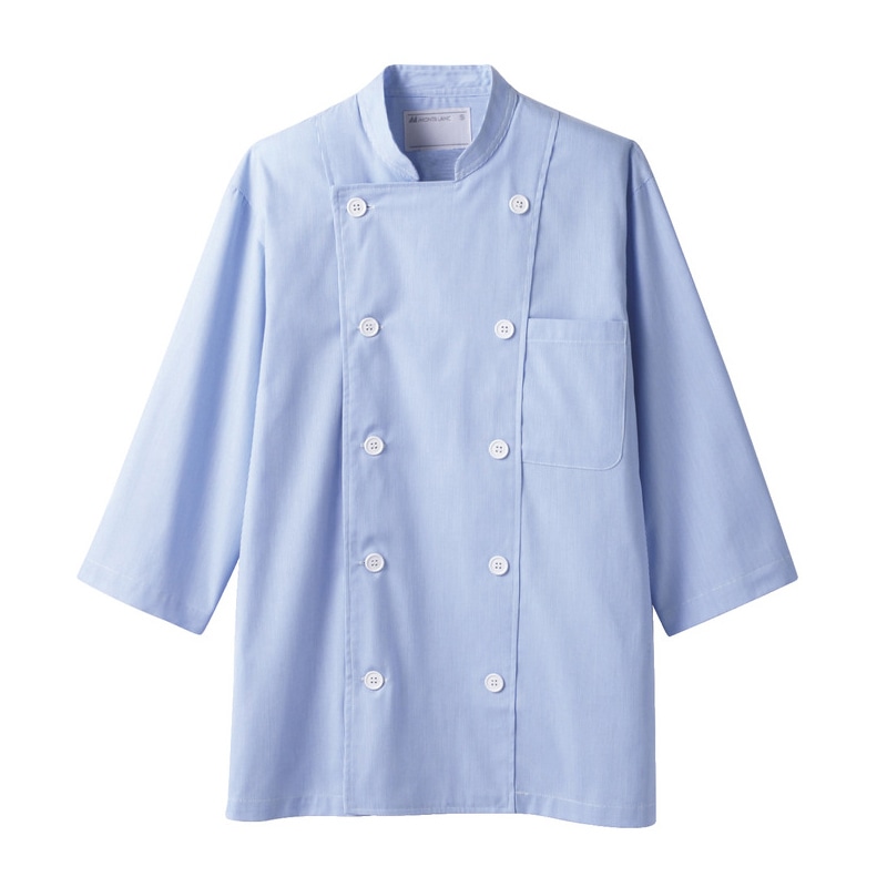 住商モンブラン(株) 6-571_3L コックジャケット 男女兼用7分袖 3L ブルー 1枚（ご注文単位1枚）【直送品】 包装用品・店舗用品の通販 シモジマ