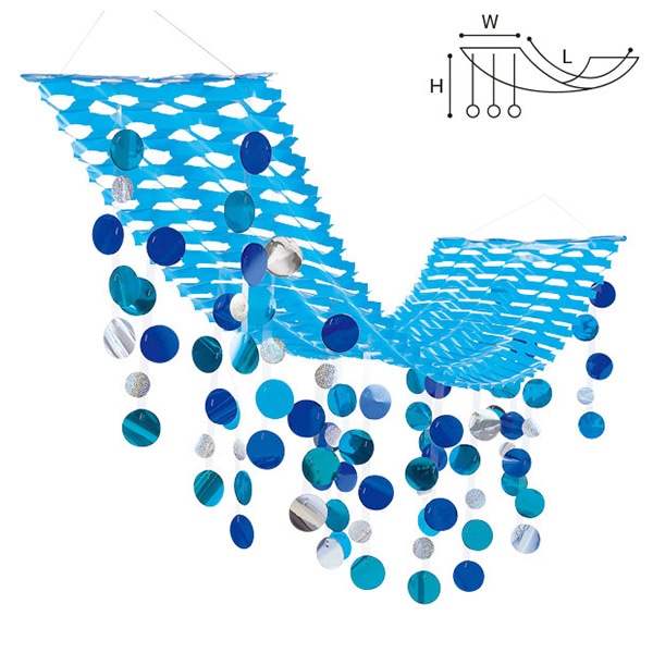 アルファ ブルードットプリーツハンガー TA2-1198 1個（ご注文単位1個）【直送品】 包装用品・店舗用品の通販 シモジマ