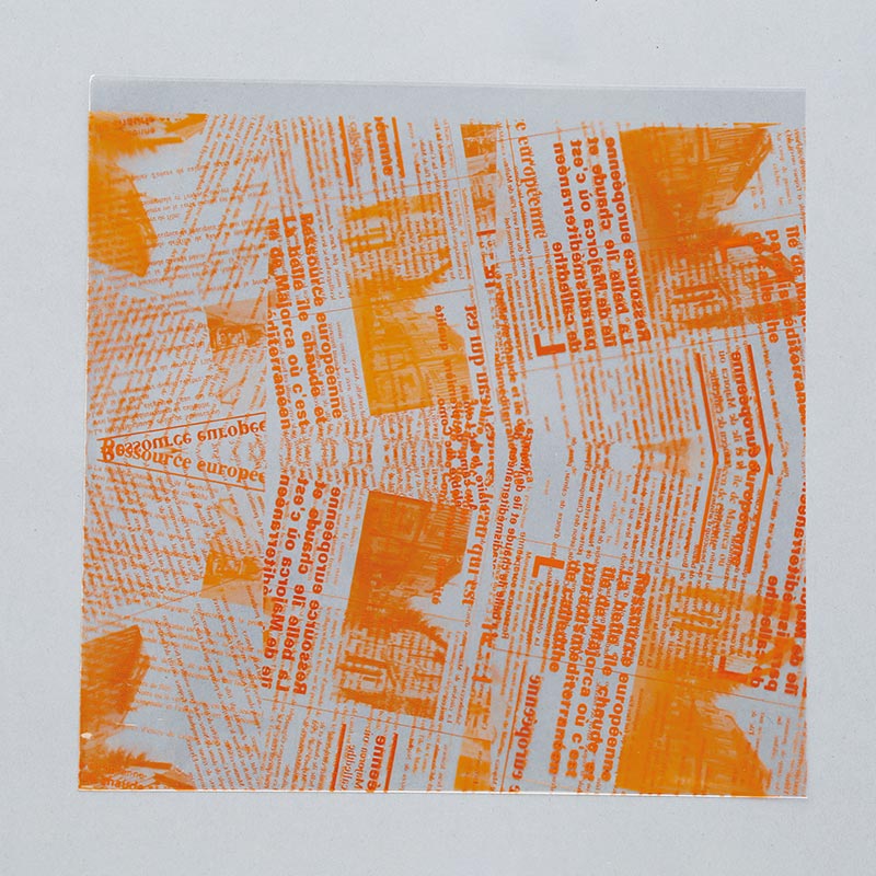 大阪ポリヱチレン販売 バーガー袋 PEU-7 ヨーロピアン OP オレンジ 8744 200枚/袋（ご注文単位5袋）【直送品】 包装用品・店舗 ...