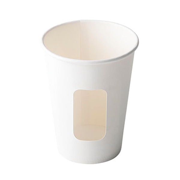 ケーピープラテック 紙コップ 窓有 KMT-12 ホワイト 50枚/袋（ご注文単位20袋）【直送品】 包装用品・店舗用品の通販 シモジマ