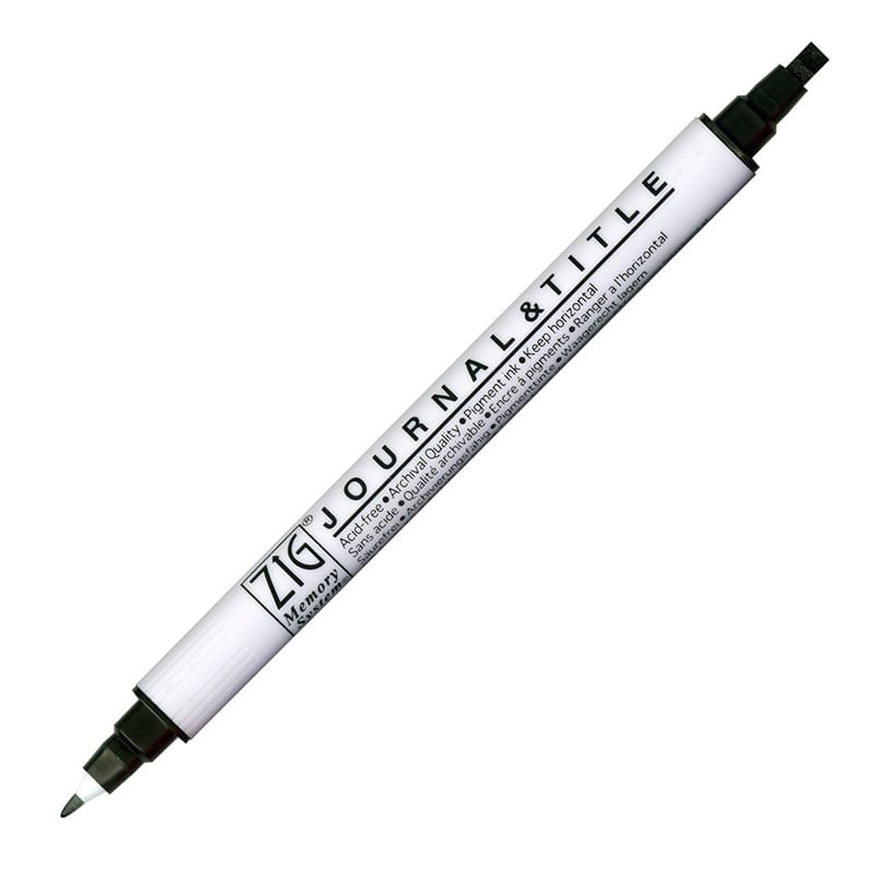 呉竹 水性マーカー ZIG メモリーシステム ジャーナル＆タイトル ピュアブラック MS-3600-010 1本（ご注文単位6本）【直送品】 包装用品・店舗用品の通販 シモジマ