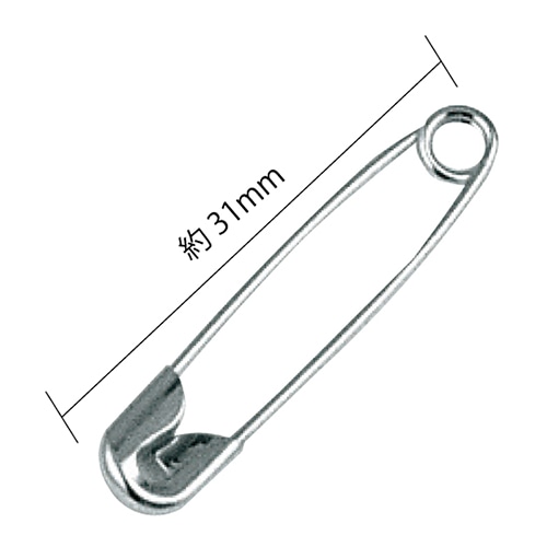 ミツヤ 安全ピン No.2 20本パック AP-2P 1個（ご注文単位20個）【直送品】 包装用品・店舗用品の業務用通販 シモジマ公式