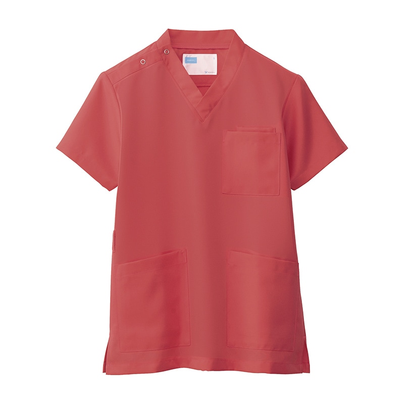 男女兼用スクラブWH11485 LL コーラルピンク 1個（ご注文単位1個）【直送品】 包装用品・店舗用品の通販 シモジマ