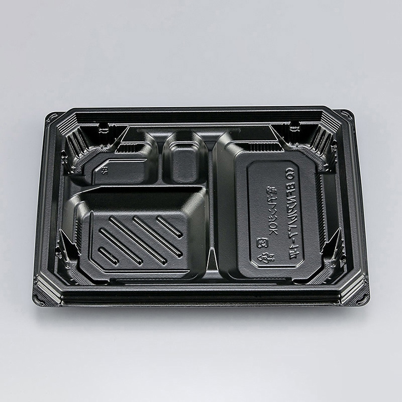 シーピー化成 弁当容器 BFNアルバ 本体 7-1平 黒 50枚/袋（ご注文単位12袋）【直送品】 包装用品・店舗用品の通販 シモジマ