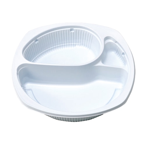 エフピコチューパ カレー容器 MS-217 本体 白 50枚/箱（ご注文単位6箱）【直送品】 包装用品・店舗用品の通販 シモジマ