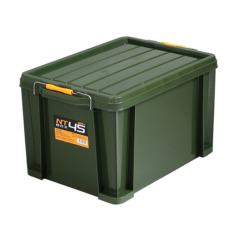 JEJアステージ 蓋付コンテナ NTボックス #45 グリーン 1個（ご注文単位4個）【直送品】 包装用品・店舗用品の業務用通販 シモジマ公式