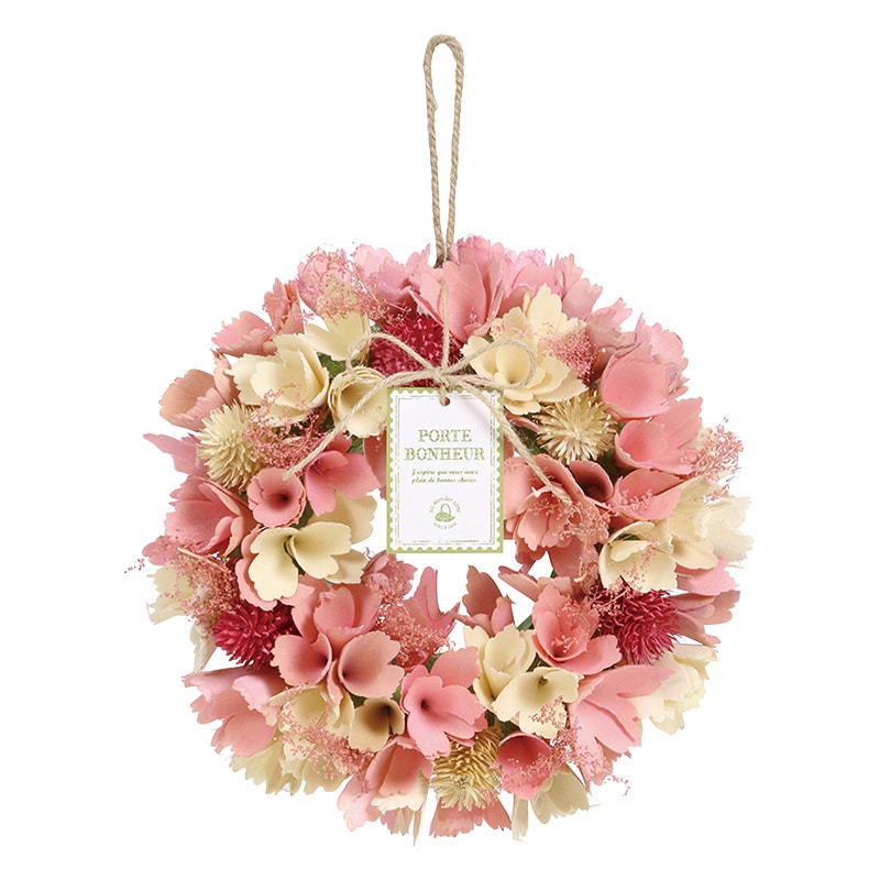 SG Wonder zone 完成リース φ24cm ピンク 660-032 1個（ご注文単位1個）【直送品】 包装用品・店舗用品の通販 シモジマ