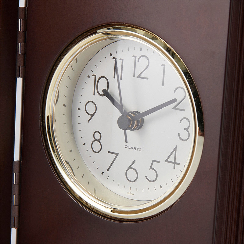 茶谷産業 木製ブック型クロック フォトフレーム付 028-005 1個（ご注文単位1個）【直送品】 包装用品・店舗用品の通販 シモジマ