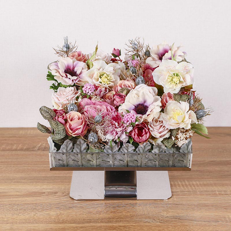 ポピー 造花 フェミニンアレンジ FBCD-3014 03 1個（ご注文単位1個）【直送品】 包装用品・店舗用品の通販 シモジマ