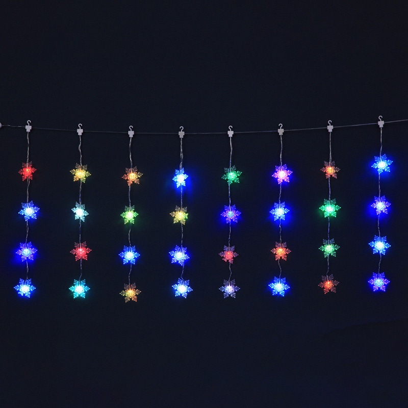 フローレックス LED スノーフレイクカーテン 20連 レインボー KT-3646 1枚（ご注文単位1枚）【直送品】 包装用品・店舗用品の通販 ...