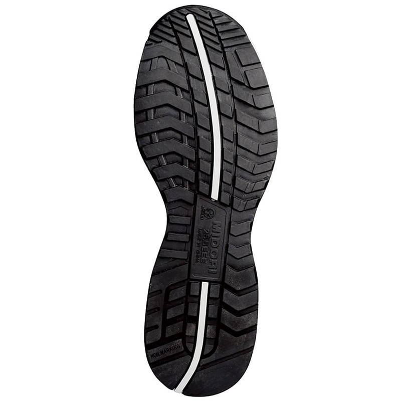 ミドリ安全 ワイド樹脂先芯入りスニーカー MPN-301 ネイビー 25.5cm 21250552 1組（ご注文単位1組）【直送品】 包装用品・店舗用品の通販 シモジマ