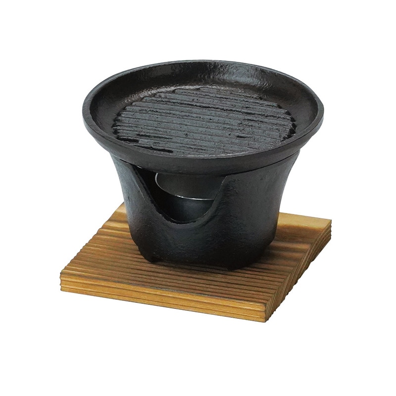 ヤマコー アルミミニ丸 プレート＆コンロセット 20192 1個（ご注文単位1個）【直送品】 包装用品・店舗用品の通販 シモジマ