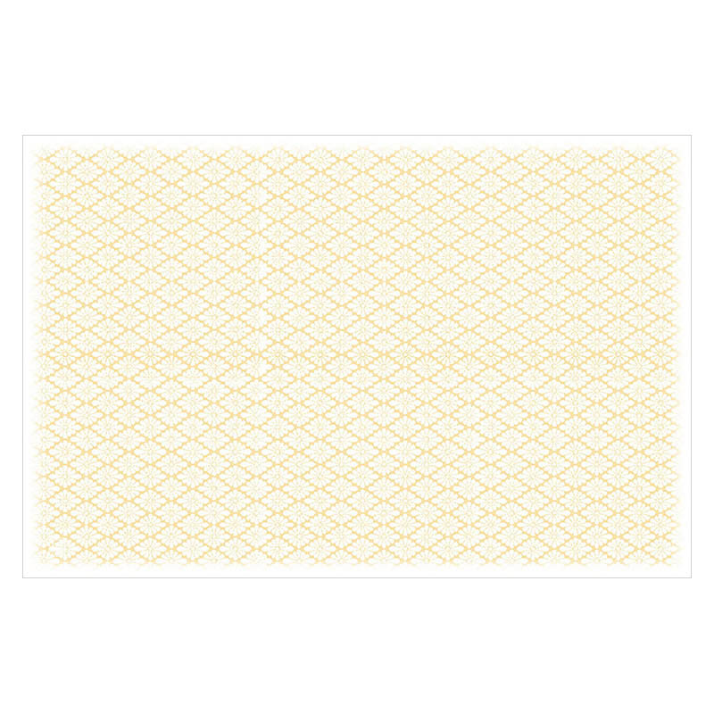 ヤマコー 尺3 奉書和紙懐石まっと 彩り小紋 辛子色 100枚入 66777 1パック（ご注文単位1パック）【直送品】 包装用品・店舗用品の ...