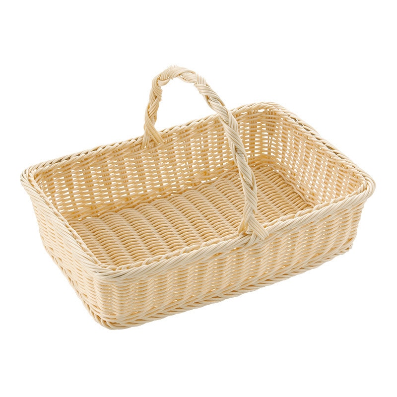 萬洋 樹脂飾り編み手付バスケット 91182 1個（ご注文単位1個）【直送品】 包装用品・店舗用品の通販 シモジマ