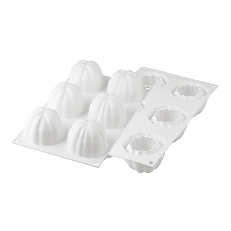 パシフィック洋行 製菓シリコン型 ホワイトカラー 6個取 SF254 ブルーム120 1個（ご注文単位1個）【直送品】 包装用品・店舗用品の ...